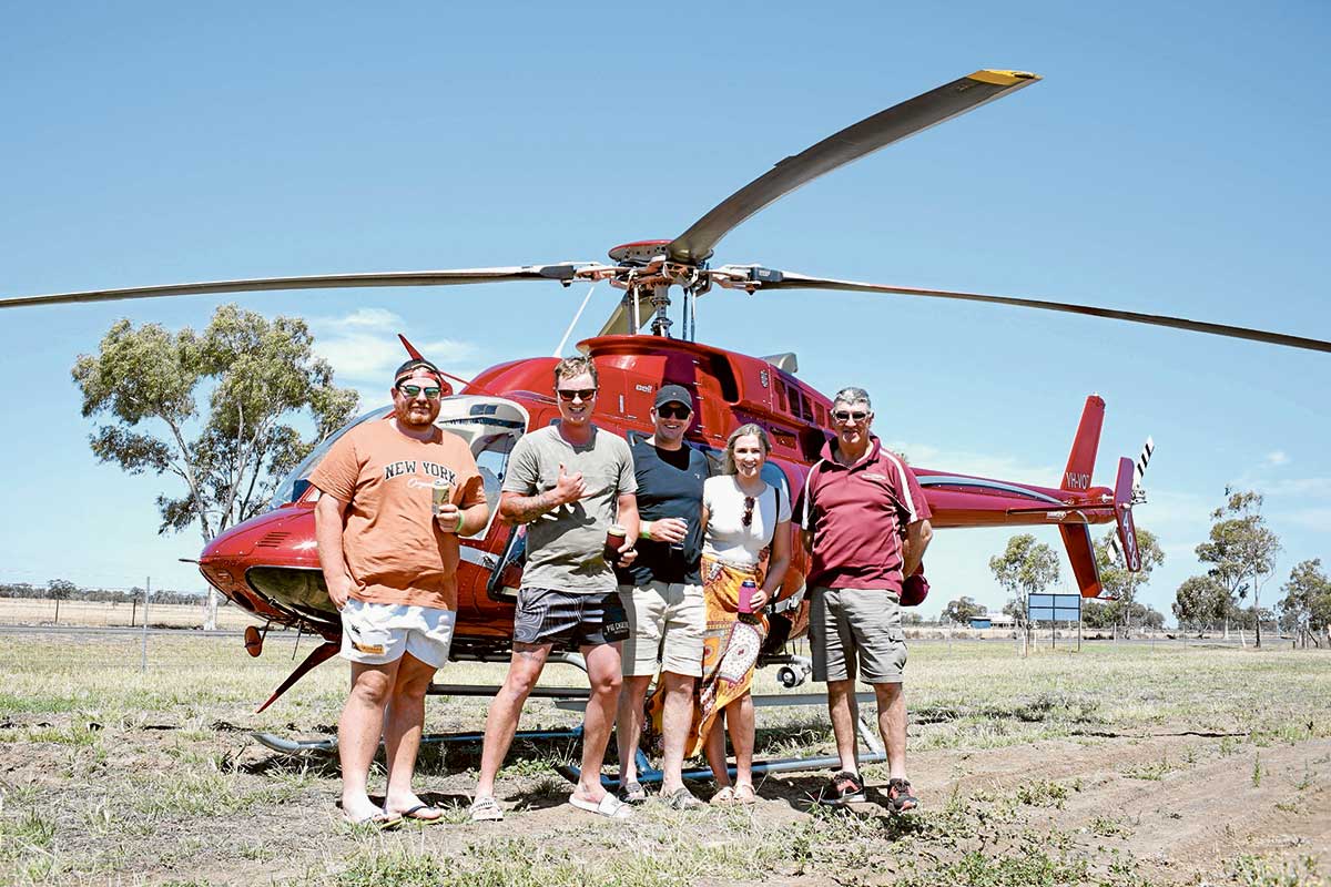 Spectators arrive in chopper for Coonamble Greyhound Carnival | The ...