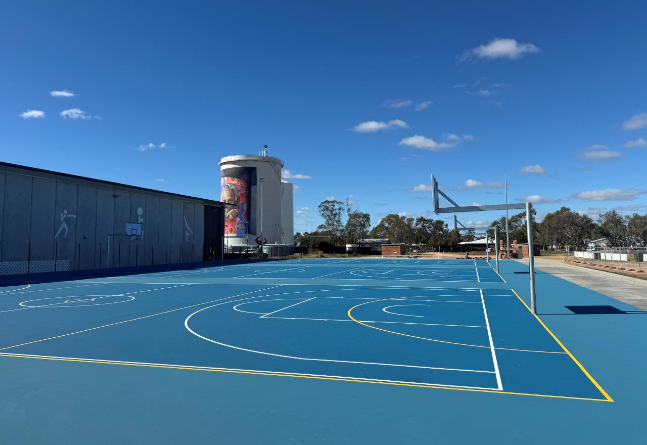 Walgett netball courts near completion | The Coonamble Times
